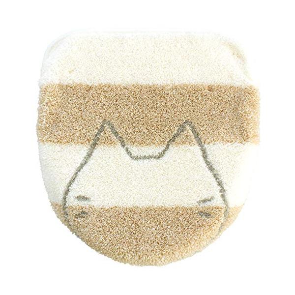 ・ホワイト フタカバー (ねこ かわいい)・・Color:ホワイトSize:フタカバー・サイズ:タイプ：ドレニモタイプ（洗浄・暖房・Ｏ型・U型兼用）・商品サイズ:約42cm×40cm×1.5cm・素材：アクリル100％、吸着シート アクリル...