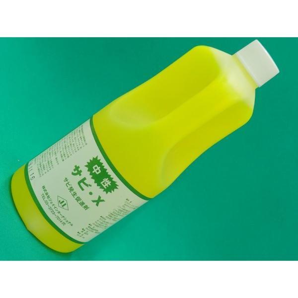 (株)ジェイインターナショナルサビ発生促進剤品名：サビ-X用途：従来の塩水、塩酸などによるサビ発生法に代わる、安全で経済的な促進剤です。使用液：水溶性　水で10倍に希釈して、スプレー又はハケ塗り性状：無色無臭透明液体 PH7.5（中性） 界...
