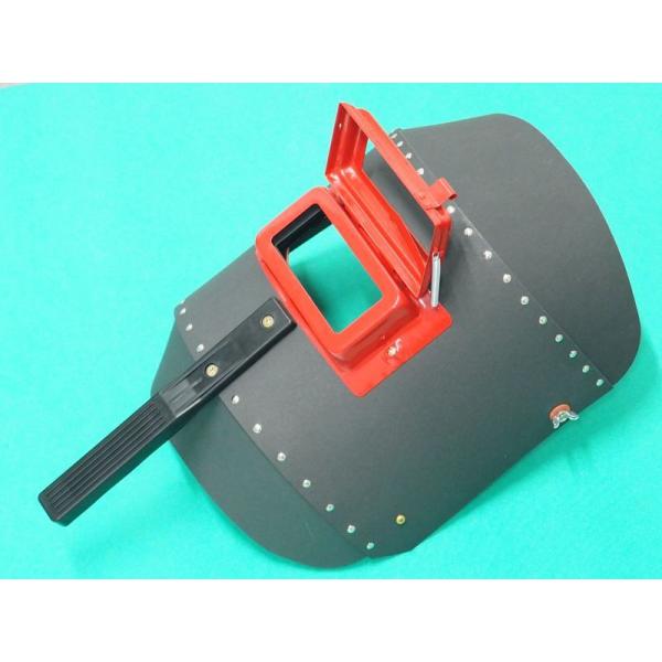 (株)星光製作所アーク溶接用　開閉式手持面のみ品名：No.K023  両用面開閉式サイズ：H33ｘW25ｘD16cm重量：360g材質：本体/バルカナイズドファイバー（耐水性）　　　ハンドル/プライムＰＰ　透明ガラス　遮光ガラスは別途ご購入...
