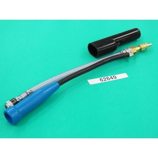 ダイヘンTIGmini200P(II)用溶接機側口出アダプター＋PCA-B200黒ゴムカバー付画像の右側が溶接機側　/ 左側がトーチ側　です長さ　約35cmストレート延長金具の接続ネジ径　3/8-24UNFメス　（150A用）取り付け明細ダ...