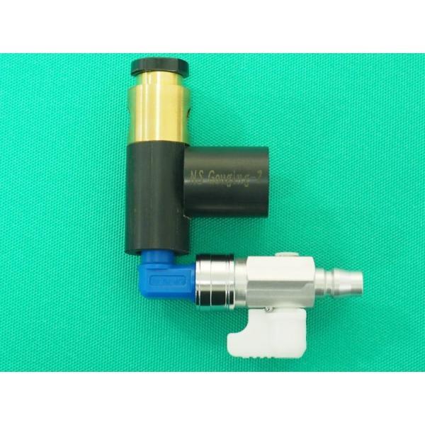 (株)ＫＭＥ品名：NSガウジング NSG-350Z世界初、無いと不安、有れば安心、もう段取りはいらない、いつでもどこでもガウジング！・半自動溶接機のトーチ先端にNSG-350を取付て、ガウジングカーボンをセットして短時間のエアガウジングを行...