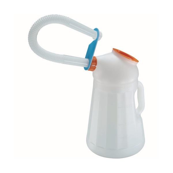 トラスコ中山（株）特長・本体,ノズルの両方に蓋が付いており、さらにノズルの方には、こし網付きと液体排出時の異物混入を防ぐことが出来ます。・ロングノズルのため、入れにくい場所でも楽に作業することが出来ます。・ノズルホルダー付きのため、液だれを...