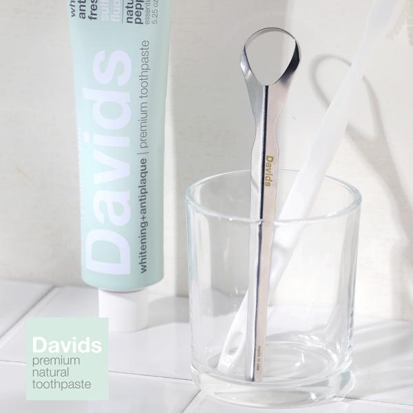 滑らかな使い心地。医療用ステンレスを使用した舌クリーナー。商品名：デイヴィッズ タングスクレーパー材質：ステンレス耐熱温度：170度販売元：株式会社メリーゴーラウンド広告文責：(株)エル・ローズ　TEL 0120-291-410