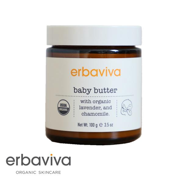 【正規取扱店】冬場の乾燥に、こっくり濃厚な保湿を。USDA認証を取得した、大容量の保湿バーム。商品名：erbaviva エルバビーバ ベビーバター 100g原産国：アメリカ製造販売元：株式会社ブルーム発売元：株式会社 おもちゃ箱区分：化粧品...