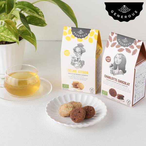 ■ご注意：小麦粉を使っていないため固まりにくく、配送中に割れや欠けが生じる場合があります。予めご了承の上お買い求めくださいませ。ベルギー・ブリュッセルで誕生した「Generous（ジェネラス）」のクッキー。グルテンフリーの様々な手作りオーガ...