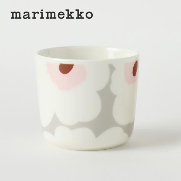 【正規販売】食器 テーブルウェア コーヒーカップ 北欧 モダンブランド：marimekko商品名：Unikko ラテマグ／コーヒーカップ カラー80（ライトグレー）品番：52259-4-73828寸法：直径7.5cm、高さ7cm容量：200...
