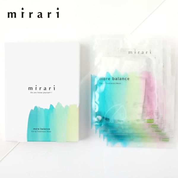 こころと肌のバランスを取り戻したいときに。商品名：mirari more balance Facial Treatment Mask内容量：5枚入り原産国：韓国製造販売元：株式会社Beaty Thinker区分：化粧品広告文責：(株)エル・...