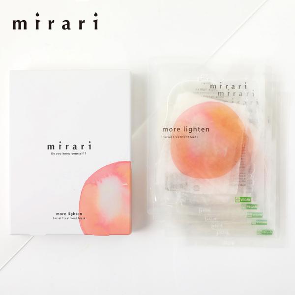 肌のコンディションや、皮脂バランスを整えたいときに。商品名：mirari more lighten Facial Treatment Mask 内容量：5枚入り原産国：韓国製造販売元：株式会社Beaty Thinker区分：化粧品広告文責：...