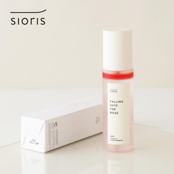 厳選された成分のみで、朝晩の化粧水、外出時の水分補給、メイク仕上げまで機能する美容ミスト。商品名：sioris シオリス フォーリン イントゥー ザ ローズ ミスト 100ml内容量：100mlPH：5.8弱酸性1年以内に製造された原料の含...