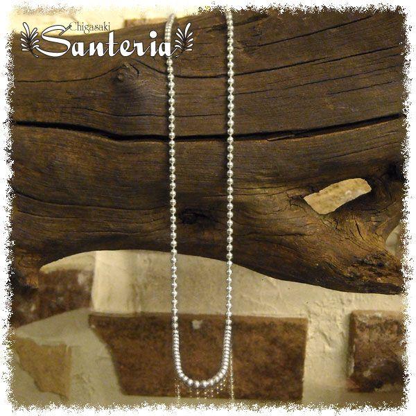 【発売日：2008年12月17日】ボールチェーン silver925長さ　40cm太さ　1.5m