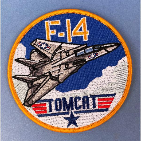 F-14 Tomcat ワッペンです。サイズは直径10cmです。アイロンで接着できます。