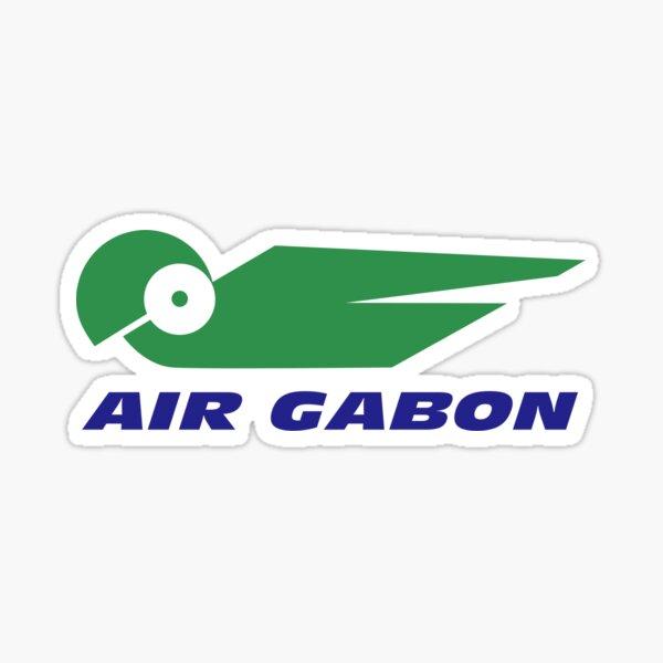 レトロステッカー　Air Gabonです。サイズは10.2cm×4.0cmです。取り外し可能なキスカットビニールステッカーで超耐久性と耐水性が有ります。
