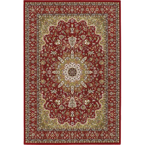 ラグ カーペット 絨毯 160×235cm RD色 長方形 オリエンタルデザイン ホットカーペットOK DERAマットな色彩で織り上げられた150万ポイントの高密度ウィルトンカーペット。オリエンタルなデザインが重厚感のある落ち着いた雰囲気の...