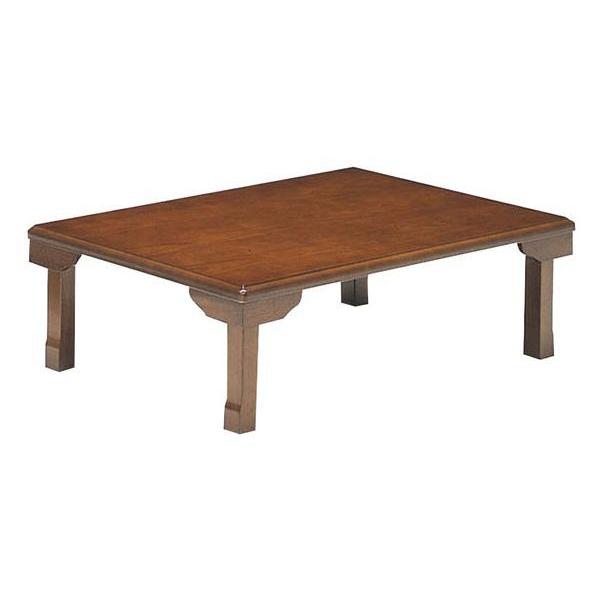 和風折れ脚座卓テーブル  105巾長方形　K-105　天然杢　ブラウン色※落ち着いた和風折れ足座卓、天然杢の木目を生かした、和風座卓です。※天板はラッカー塗装仕上げ。脚は天然木無垢仕様となっています※フローリングの洋室にも、畳敷きの和室にも...