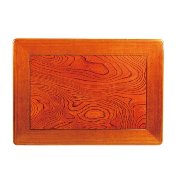 和風こたつ板/こたつ天板　片面仕様　天然杢欅（ケヤキ）突板　120×90センチ長方形　額縁ミゾ有り※120幅長方形サイズです。片面仕様天板。天然杢ケヤキ突板です。安心、信頼の国産品（日本製）です。表面は傷のつきにくい硬質ウレタン塗装仕上げ。...