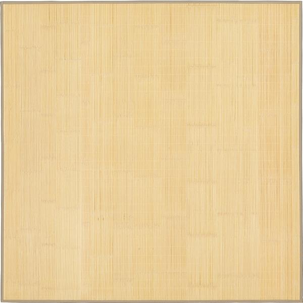 バンブーラグ 竹 カーペット 130×190cm ナチュラル色 長方形 SIRAKAWAナチュラルカラーの無地に控えめな縁取りでシンプルに使えるデザイン。竹の中心に近い密度の高い部分を圧縮することで適度な油分による光沢がシンプルなデザインを...