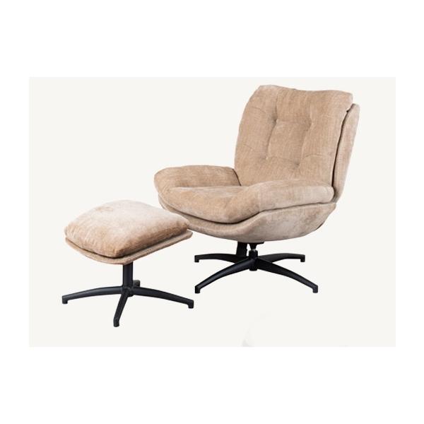 ふかふか布張りハイバックチェア/パーソナルチェアー、オットマン(足置き)付 ベージュ色 3色対応オットマン付き・ロッキング機能・座面回転式 疲れた身体をソファーに預け、癒しのひと時をご提供します。 カラーはインテリアに馴染みやすい3色を厳選...