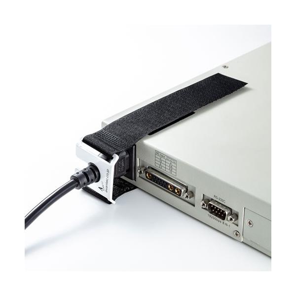 品番：CA-NB001合計5,000円以上お買い上げで送料無料(一部商品・地域除く）！AC電源プラグが誤って抜けるのを防止するI/Oロック（R）ベルト。関連キーワード：サンワサプライ サンワダイレクト ケーブルタイ 充電コード ライトニング...