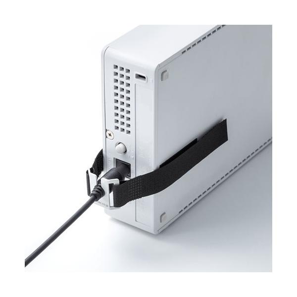 品番：CA-NB003合計5,000円以上お買い上げで送料無料(一部商品・地域除く）！AC・DCピンジャックが誤って抜けるのを防止するI/Oロック（R）ベルト。関連キーワード：サンワサプライ サンワダイレクト ケーブルタイ 充電コード ライ...