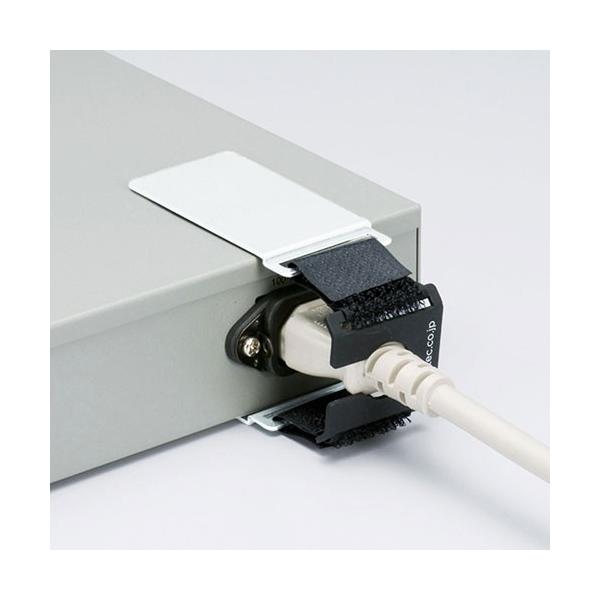 品番：CA-NB006合計5,000円以上お買い上げで送料無料(一部商品・地域除く）！AC電源プラグが誤って抜けるのを防止するホールドロック（R）。関連キーワード：サンワサプライ サンワダイレクト ケーブルタイ 充電コード ライトニングケー...