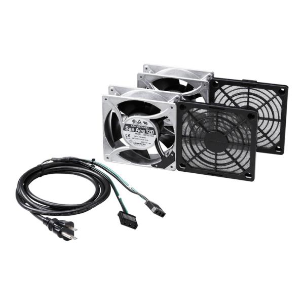 品番：CP-FANS38-2合計5,000円以上お買い上げで送料無料(一部商品・地域除く)！ CPシリーズなどに追加できる、サーバーラックやCPUボックスの冷却用ファン。2個セット。関連キーワード：サンワサプライ サンワダイレクト