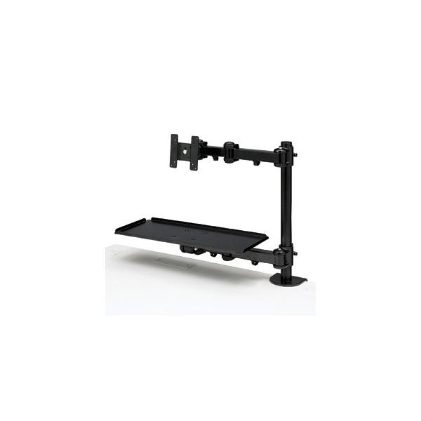 品番：CR-LA601合計5,000円以上お買い上げで送料無料(一部商品・地域除く)！ 液晶モニタアームとキーボード台で机上空間を有効活用。関連キーワード：PCアーム パソコンアーム 液晶モニターアーム PCモニターアーム パソコンモニター...