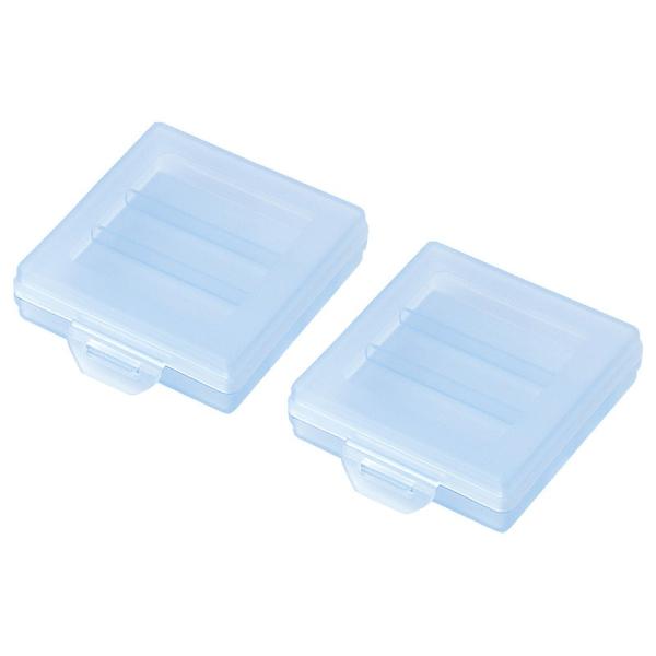 品番：DG-BT4BLN合計5,000円以上お買い上げで送料無料(一部商品・地域除く)！ 単四乾電池を4本収納できる、持ち運びに便利なコンパクト電池ケース。ブルー。関連キーワード：サンワサプライ サンワダイレクト kamera ke-su