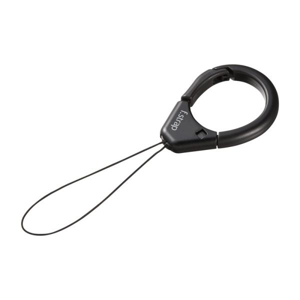 品番：DG-ST37BK合計5,000円以上お買い上げで送料無料(一部商品・地域除く)！ 指を通して落下を防止するストラップリング。ハードを傷つけにくい、軽い樹脂素材。関連キーワード：サンワサプライ サンワダイレクト kamera