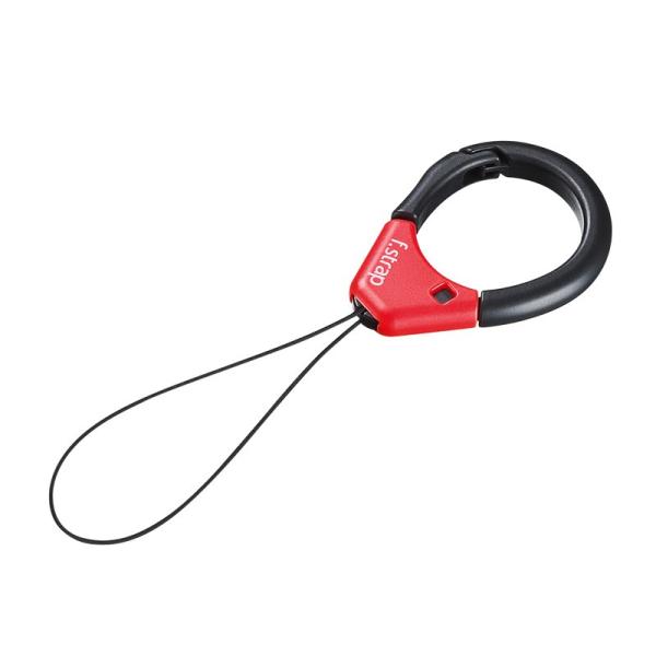 品番：DG-ST37R合計5,000円以上お買い上げで送料無料(一部商品・地域除く)！ 指を通して落下防止に。ハードを傷つけにくい、軽い樹脂素材のフィンガーストラップ。レッド。関連キーワード：サンワサプライ サンワダイレクト iPhone6...