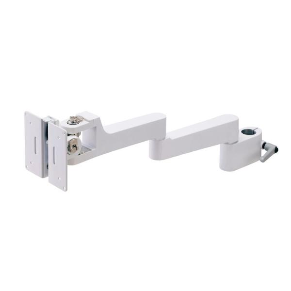 品番：KA-T100S50-P3-WTここがポイント！・高性能高耐久モニターアーム・揺れ抑制で誤操作防止・補助ロックで安全固定・偏荷重に強い高耐久設計・配線内蔵で防塵スマート高い剛性で、揺れ・微振動を抑制。タッチパネルの誤操作も防ぎ、「使い...