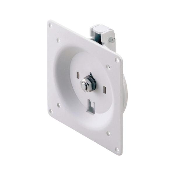 品番：KA-T100S50-PMT-WTここがポイント！・任意位置で固定可能・モニター回転用座金・KA-T100S50型対応・ワンタッチ着脱可能モニターを回転させ、任意の位置で止められる、KA-T100S50型モニターアーム・マウントのオプ...