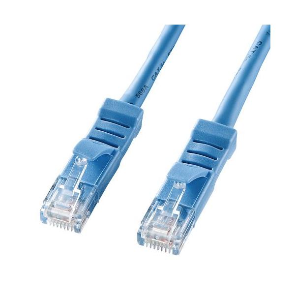 品番：KB-T5YL-01LB合計5,000円以上お買い上げで送料無料(一部商品・地域除く)！ L型コネクタが上下に曲がり、狭い場所でも配線しやすい。カテゴリ5eのLANケーブル。1m・ライトブルー。関連キーワード：サンワサプライ サンワダ...