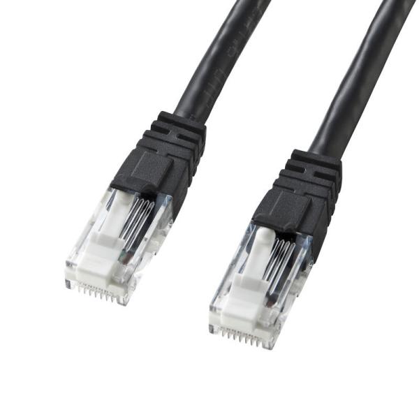 品番：KB-T6TS-005BKNツメが折れない三重構造コネクタ採用、ギガビットイーサネット完全対応カテゴリ6LANケーブル。ブラック・0.5m。合計5,000円以上お買い上げで送料無料(一部商品・地域除く）！関連キーワード：サンワサプライ...