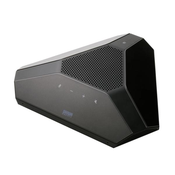 品番：MM-WLMSP2ここがポイント！・6〜12名対応の大人数会議用機器・外付けアンテナ搭載で安定接続可能で操作簡単・最大3台まで増設可能・マイクミュート、スピーカーミュートが可能・FullDuplexで同時双方向通話可能高性能MEMSマ...