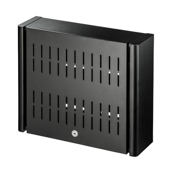 品番：MR-VESA10ハードディスクなどをディスプレイ裏にスッキリ収納できる、VESA取付けセキュリティボックス。ブラック。合計5,000円以上お買い上げで送料無料(一部商品・地域除く）！関連キーワード：サンワサプライ サンワダイレクト ...