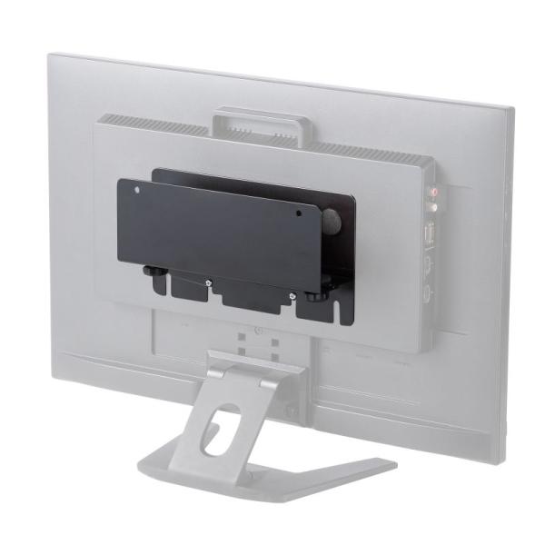 品番：MR-VESA16ここがポイント！・VESA穴に機器設置可能・HDDや小型PCを収納可能・配線周りをすっきり整理・モニターアームに取付可・VESA75/100/200対応モニターアームも対応できるモニタ裏VESA取り付けホルダー。合計...