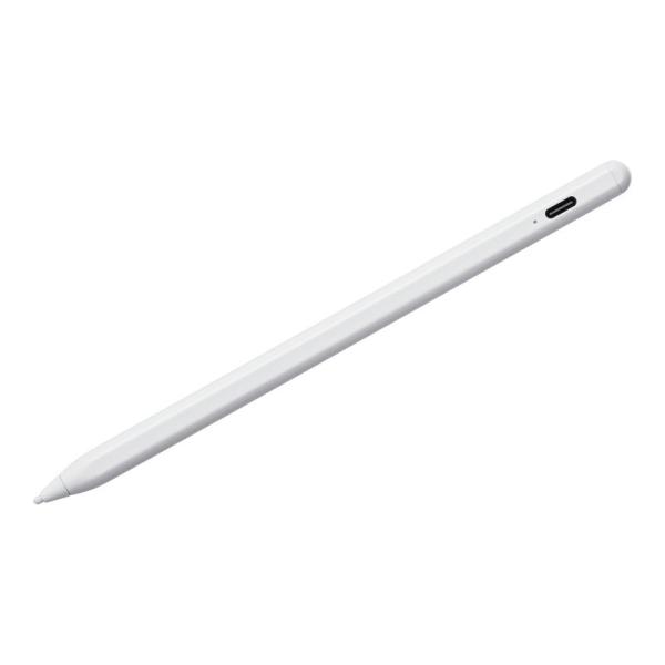 品番：PDA-PEN58WApple iPad＆汎用モード切り替え可能なハイブリッド充電式極細タッチペン。ホワイト。合計5,000円以上お買い上げで送料無料(一部商品・地域除く）！関連キーワード：サンワサプライ サンワダイレクト