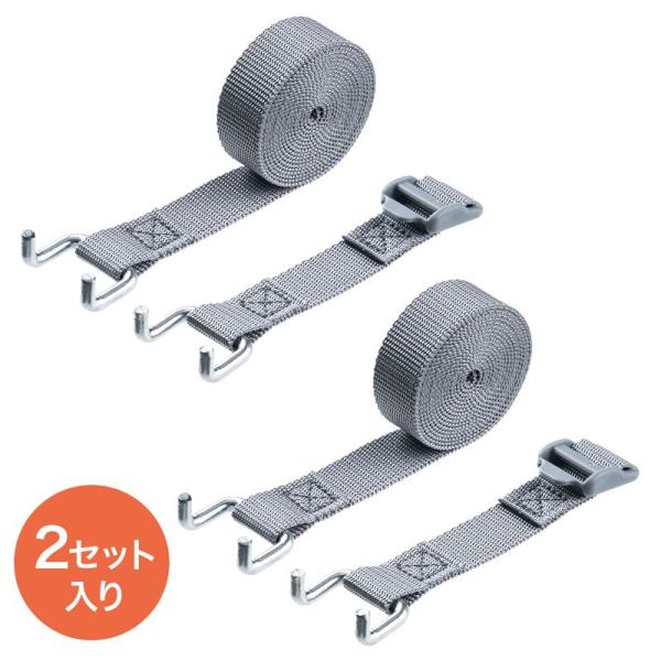 品番：RAC-BL1Nここがポイント！・機器をしっかり固定可能・0.6〜1.8mの長さ調整可能・ナイロンウェビング素材使用・軽量で持ち運び便利・ラック用機器に最適ラックに設置した機器をしっかり固定する機器固定ベルト。2本セット。合計5,00...
