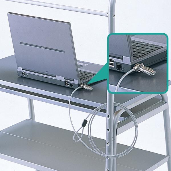 品番：SL-38合計5,000円以上お買い上げで送料無料(一部商品・地域除く)！ 設定が簡単な4桁ダイヤル錠とワイヤーの一体型タイプ。関連キーワード：サンワサプライ サンワダイレクト  防犯 【セキュリティ】