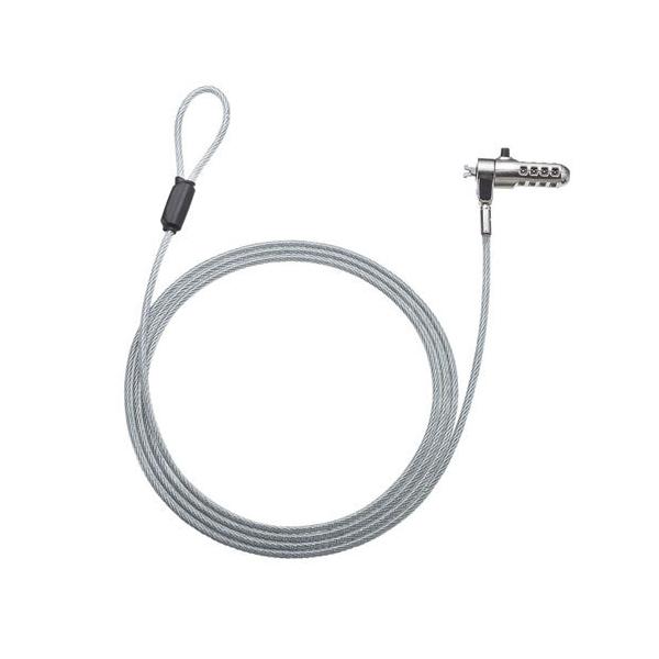 品番：SLE-40S合計5,000円以上お買い上げで送料無料(一部商品・地域除く）！Nanoスロットに簡単取付け、4桁ダイヤル錠とワイヤーの一体型タイプ。関連キーワード：サンワサプライ サンワダイレクト