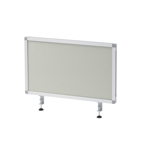 品番：SPT-DPTC6740GYここがポイント！・奥行700mmデスク横取付に最適・軽量アルミフレームで設置・移動楽々・スライドクランプで位置を自在調整可能・押しピン対応でメモや資料を簡単掲示・高さ400mmで視線を遮り圧迫感が少ない奥行...