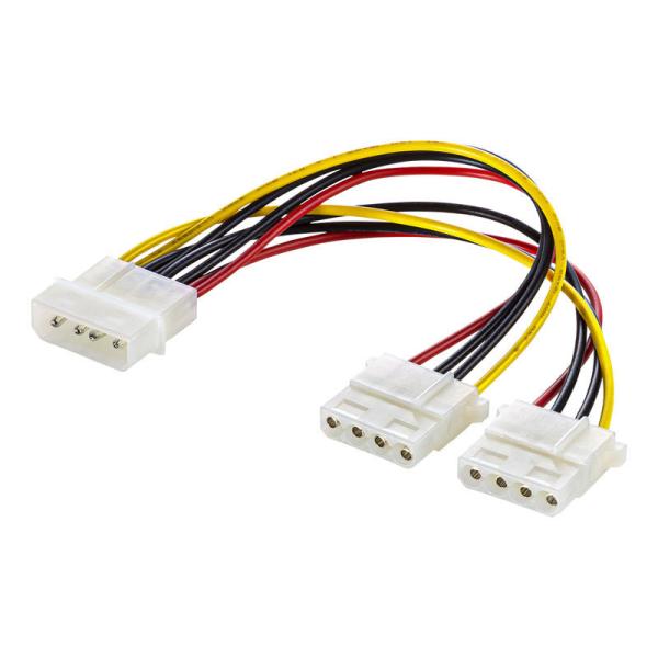 品番：TK-PW72N24pin電源オスー4pin電源メス×2。分配用0.15m。パソコン内の電源を延長・分配するケーブル。合計5,000円以上お買い上げで送料無料(一部商品・地域除く）！関連キーワード：サンワサプライ サンワダイレクト