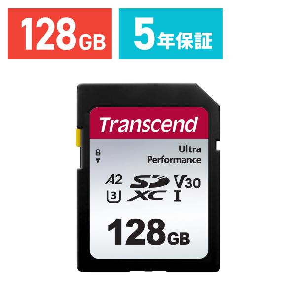 品番：TS128GSDC340S仕様■サイズ：W32×D24×H2.1mm■重量：2g■容量：128GB■規格：SDXC UHS-I U3 Class10 V30 A2■速度：最大読み出し160MB/s・最大書き込み90MB/s■動作電圧：...