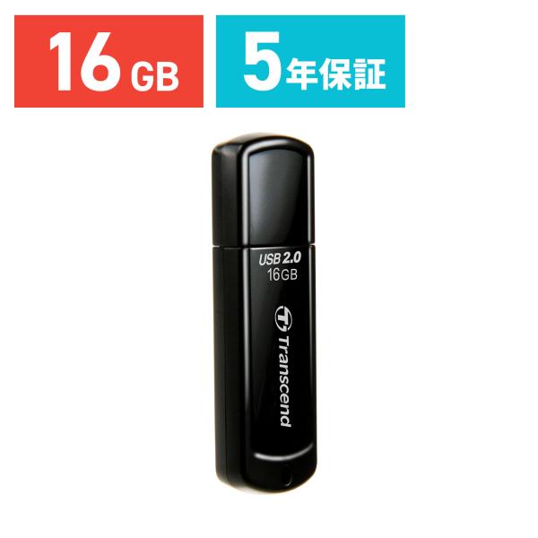 品番：TS16GJF350仕様■カラー：ブラック■サイズ：W18.59×D61.5×H8.7mm■重量：8.5g■容量：16GB■インターフェース：USB2.0■認証：CE、FCC、BSMI、C-tick、KCC■保証期間：5年保証（トラン...