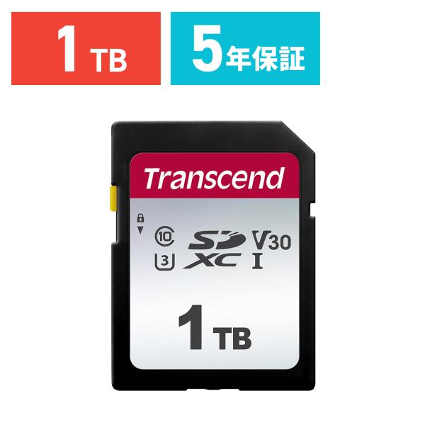 品番：TS1TSDC300S仕様■サイズ：W32×D24×H2.1mm■重量：2g■容量：1TB■規格：SDXC UHS-I U3 Class10 V30■速度：最大読み出し100MB/s・最大書き込み85MB/s■動作電圧：2.7V 〜 ...