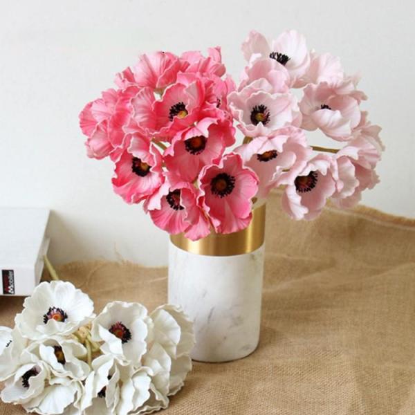 ■ 品名:飾り用造花     ■ 素材:PU■ カラー：全5色■ サイズ：全長35cm、花の直径8cm■ 内容：1本*10sanwafashionの人気検索ワード： ウエディングブーケ 安い 結婚式 花嫁 ブーケ ローズ 造花 花束 ブライ...