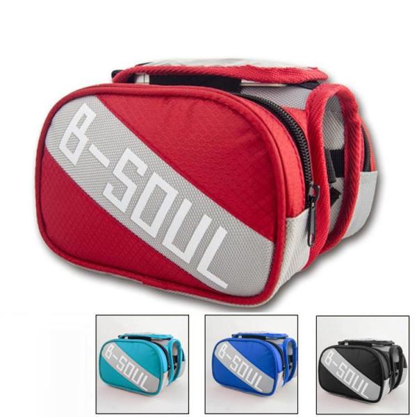 【品名】:サイクルバッグ【素材】:オックスフォード【カラー】：全4色【重さ】：0.204kg【容量】：2L【サイズ】：横17.5cm*マチ17cm*縦12cm高品質オックスフォード生地を使用し、丈夫で壊れにくいサイクルバックです。防水加工で...