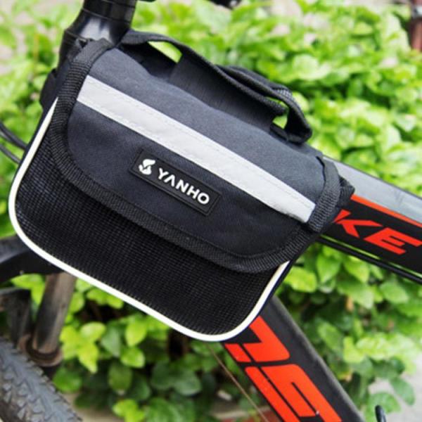 【品名】:サイクルバッグ【素材】:オックスフォード【容量】：20L【サイズ】：横15.5cm*マチ14cm*縦12cm高品質オックスフォード生地を使用し、丈夫で壊れにくいサイクルバッグです。財布や鍵、ライト、テールランプ、サングラス、交換用...