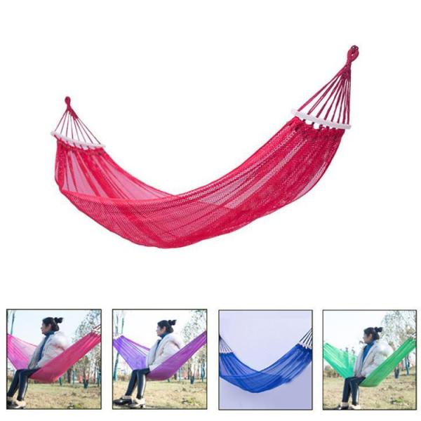 【品名】：ハンモック【素材】: レーヨン 【カラー】：全5色【サイズ】:190*130CM【生産地】：中国【重量】: 720G【耐荷重】:100KGインテリアとしても使えるおしゃれなハンモックです！レーヨン素材で作られているので、通気性が高...