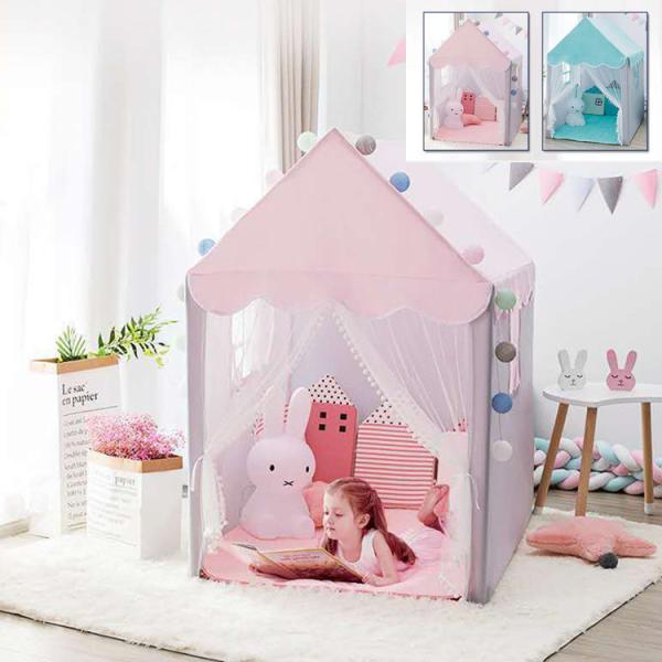 ■品名：キッズテントハウス■材質：ポリエステル+チュール+PVC■カラー：全2色■サイズ（約）：140*93*125cm■重量（約）：3.4kg※ボールは付属しません。sanwa fashionのキーワード：キッズテントハウス ボールハウス...